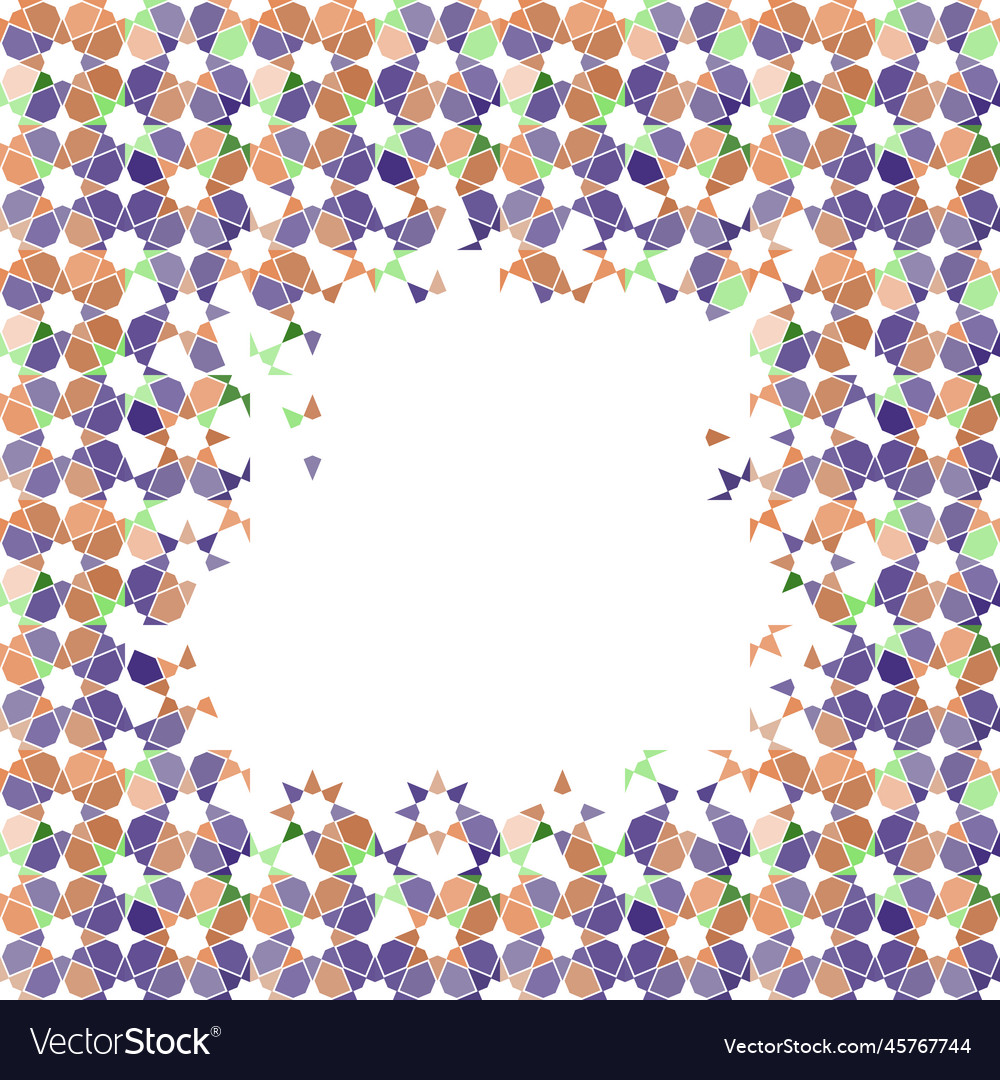 Moroccan pattern morocco patchwork mosaic Vector Image
