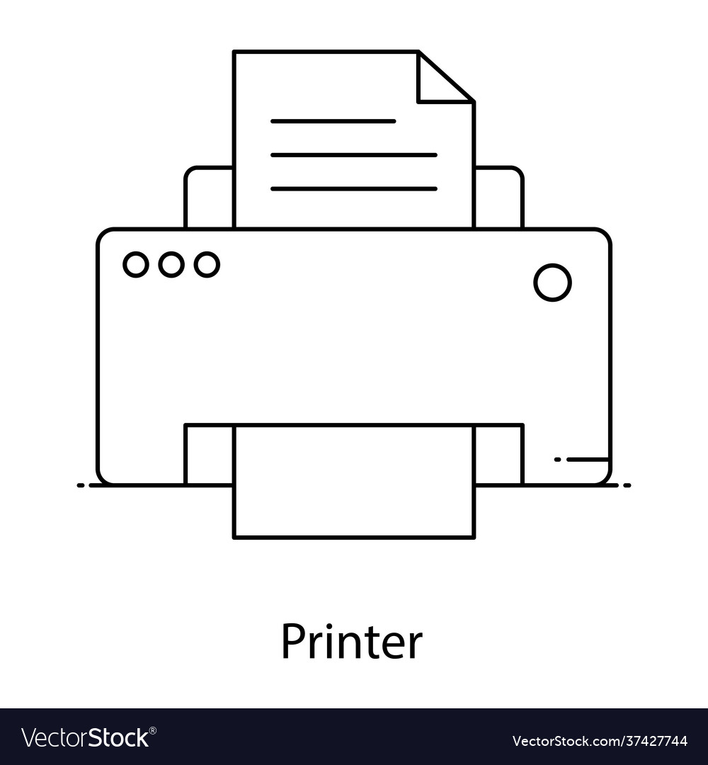 Printer Royalty Free Vector Image - VectorStock