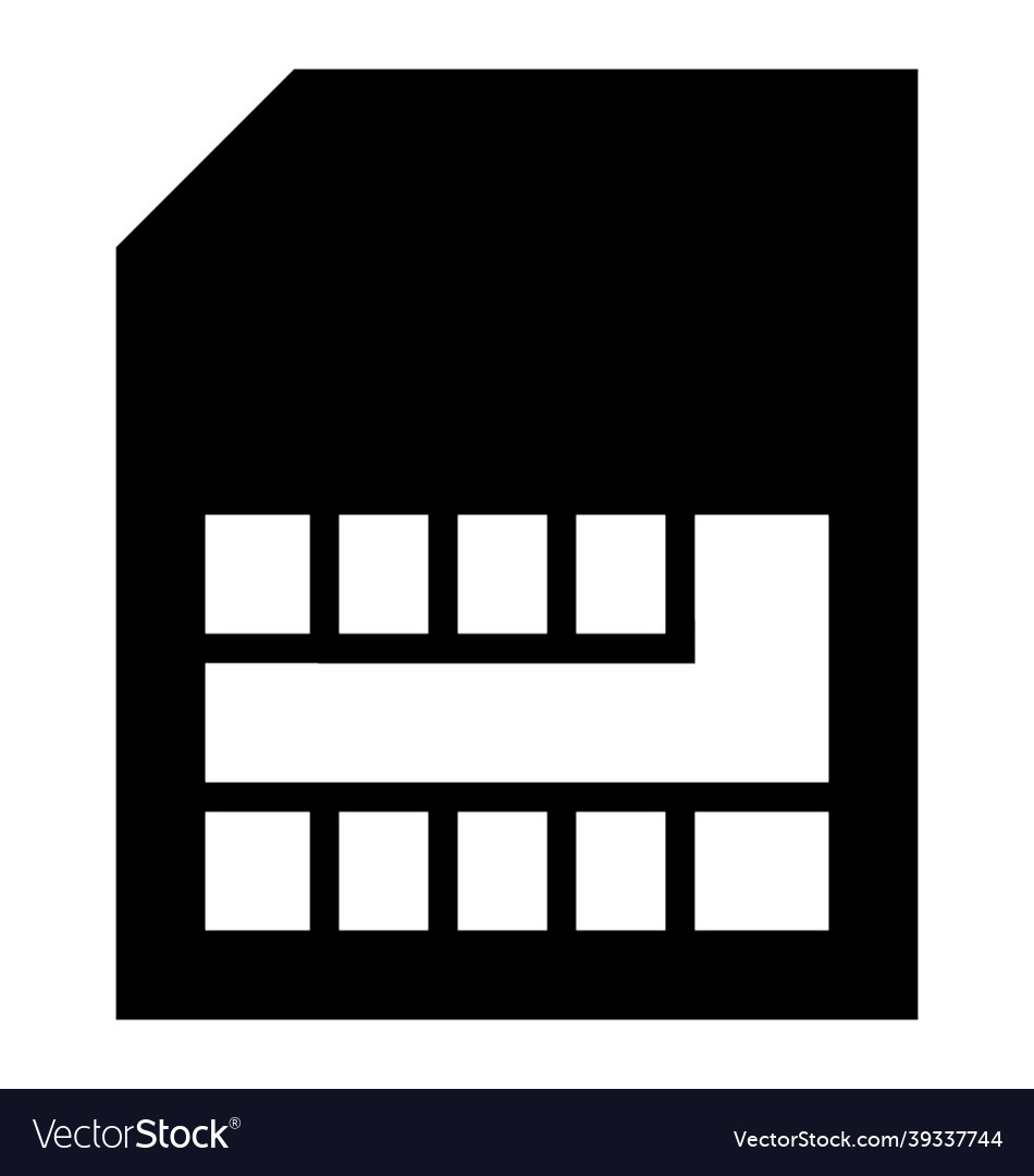 Sim card Royalty Free Vector Image - VectorStock