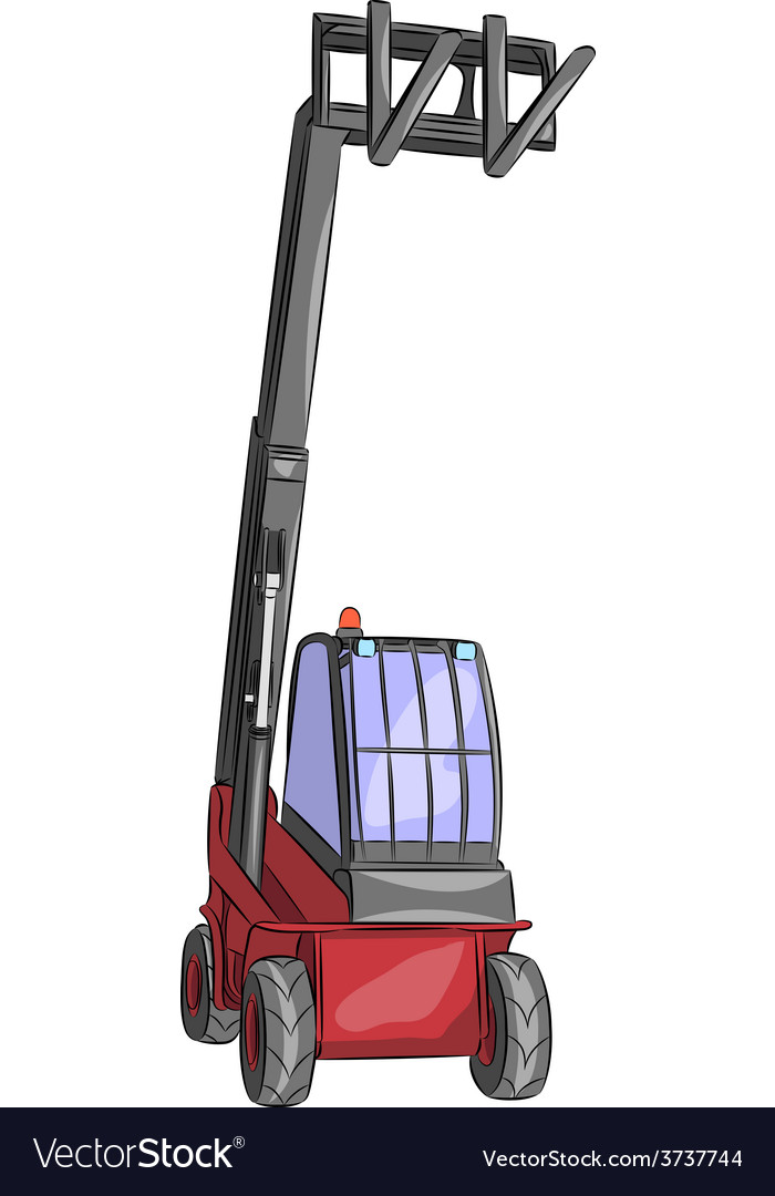 Telehandler Royalty Free Vector Image - VectorStock