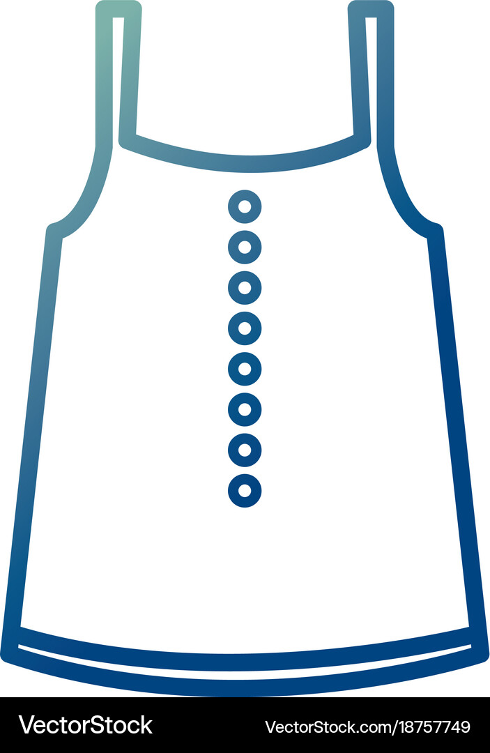 Feminine blouse isolated icon Royalty Free Vector Image