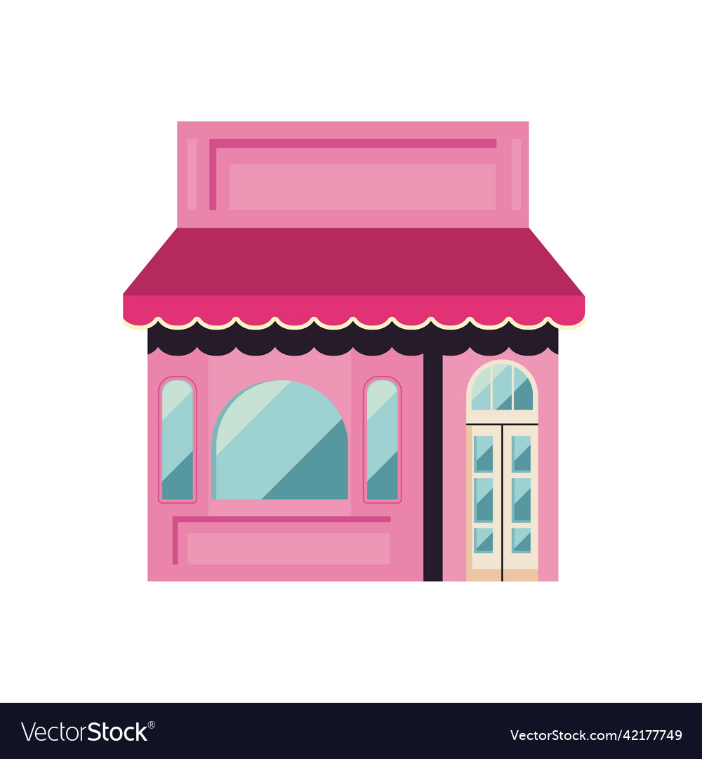 Flat retail store icon Royalty Free Vector Image