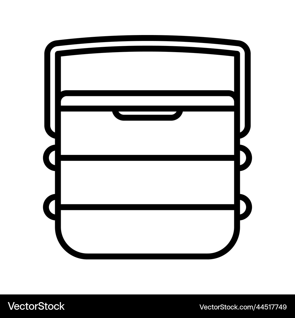 Food carrier icon lunchbox container tiffin Vector Image