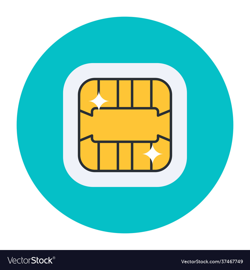 Sim card Royalty Free Vector Image - VectorStock