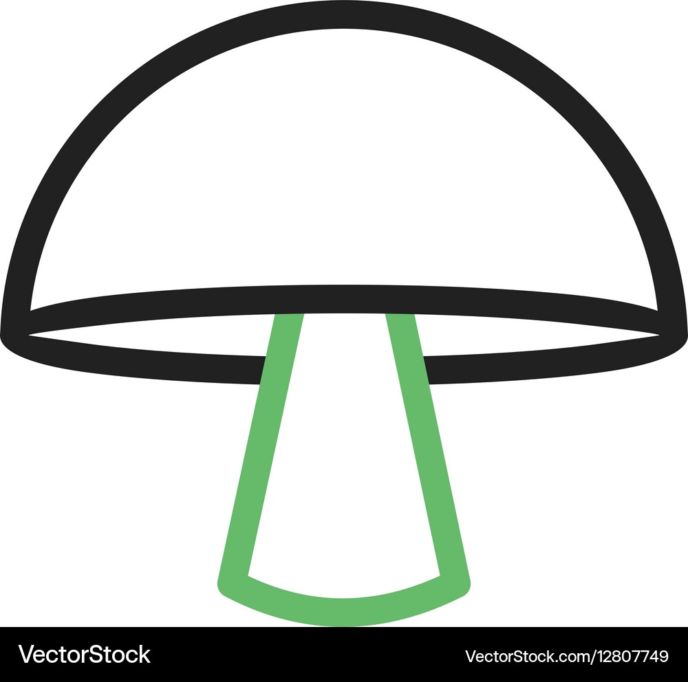 Single mushroom Royalty Free Vector Image - VectorStock