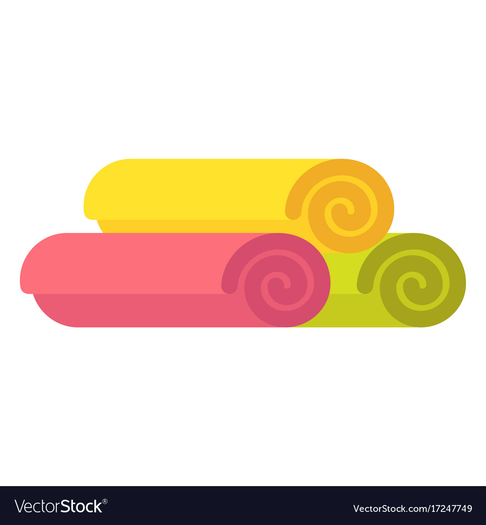 Towel in rolls Royalty Free Vector Image - VectorStock Towel in rolls Royalty Free Vector Image - VectorStock