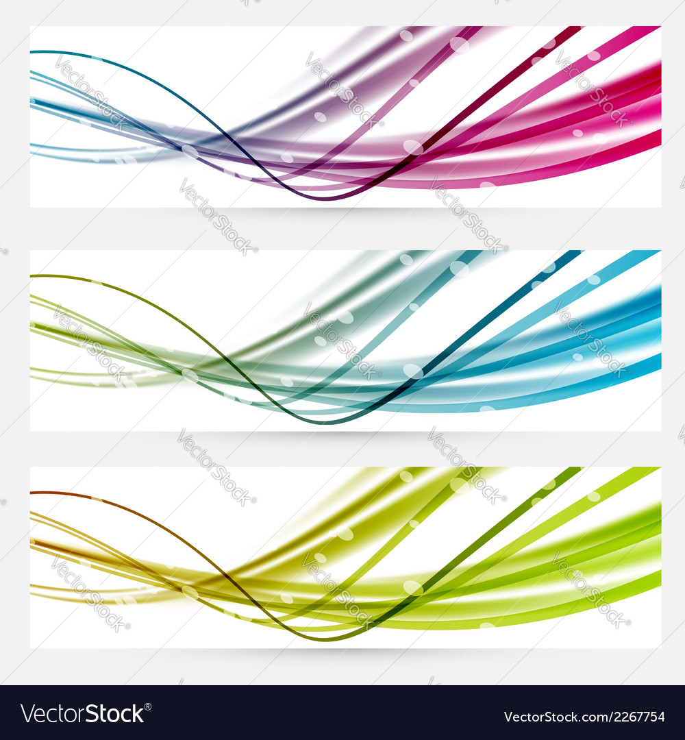 Abstract line bright web banners headers Vector Image Abstract line bright web banners headers Vector Image