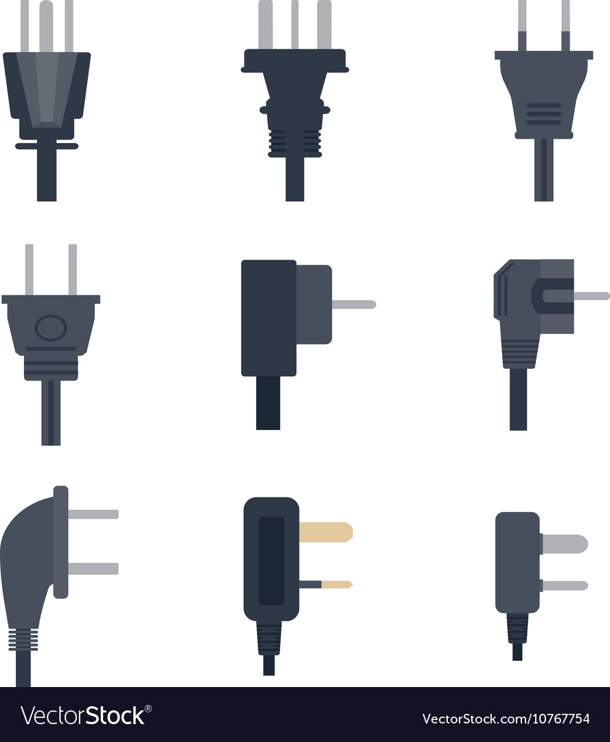 Electrical outlet plug Royalty Free Vector Image