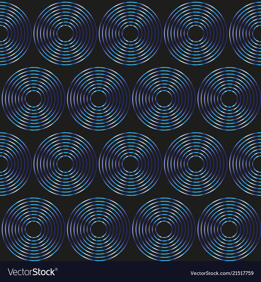 Blue circle seamless pattern Royalty Free Vector Image