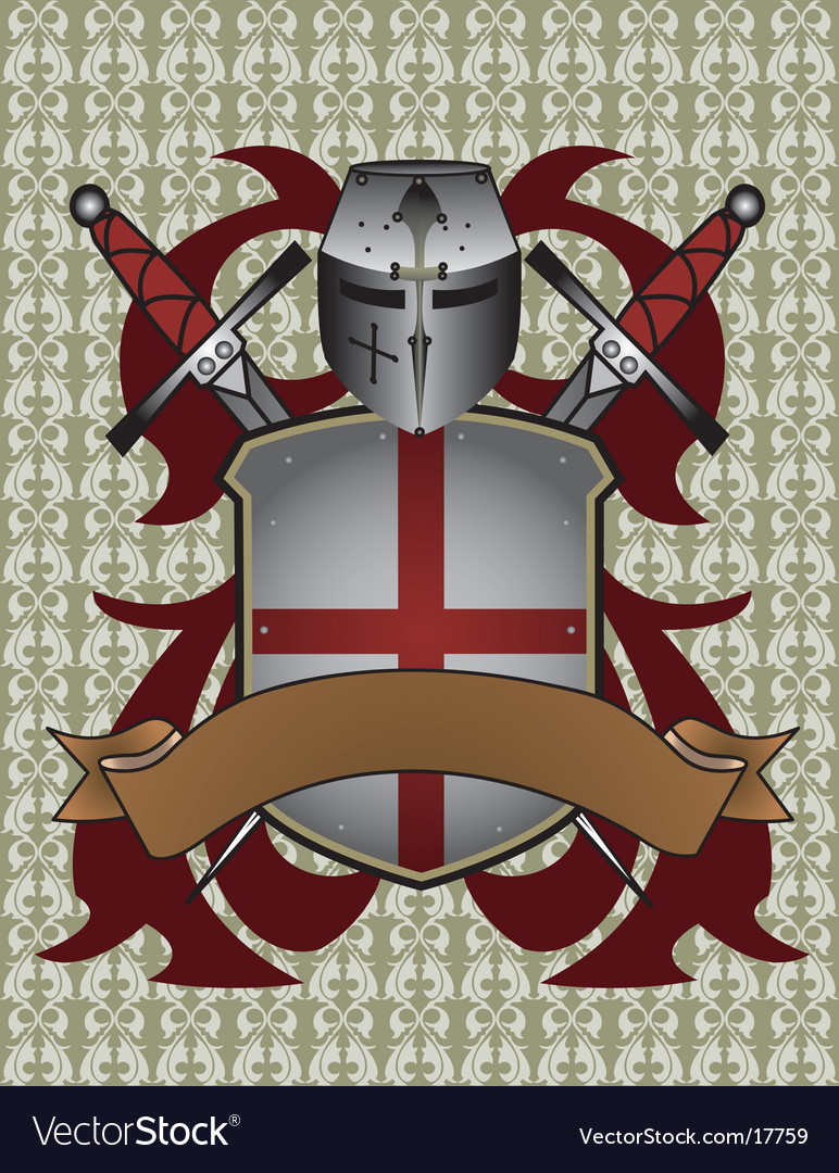 Chivalry items Royalty Free Vector Image - VectorStock