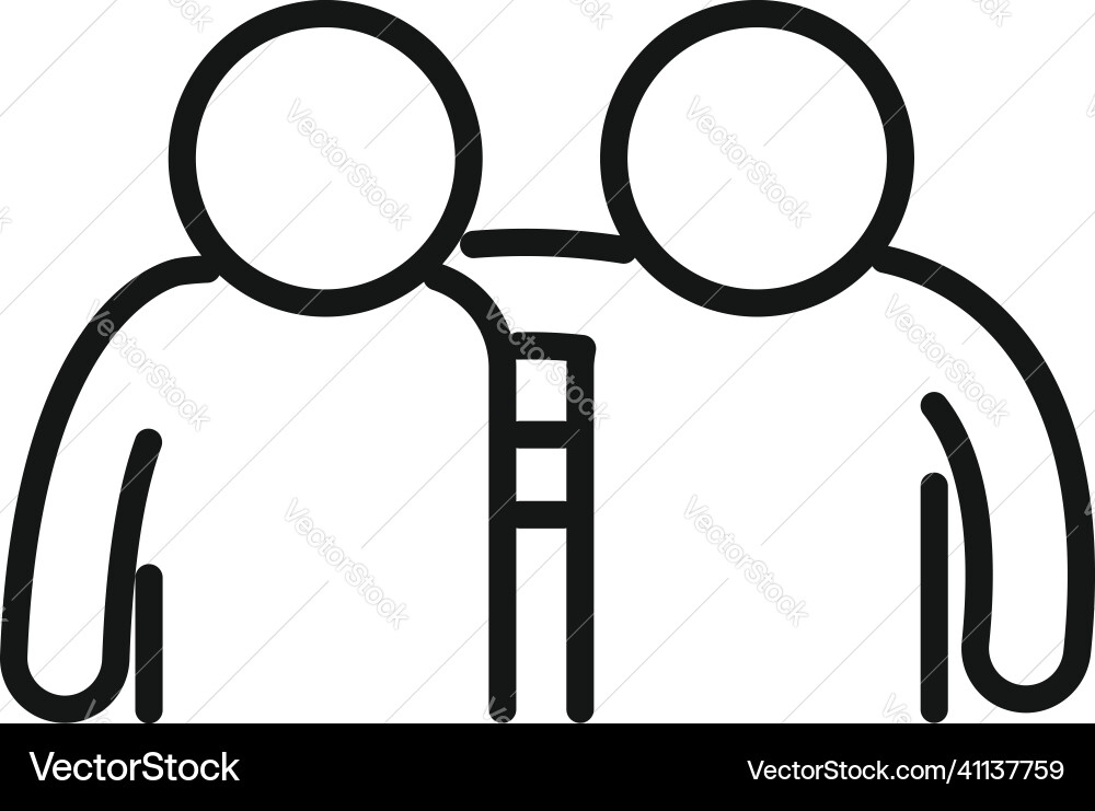 Mentor employee icon outline education Royalty Free Vector