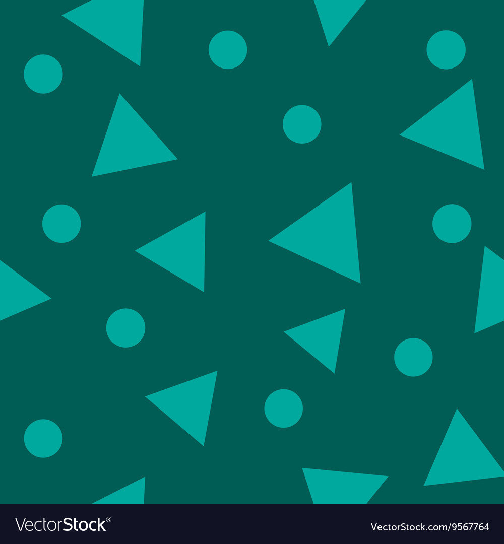 Triangle green seamless pattern Royalty Free Vector Image