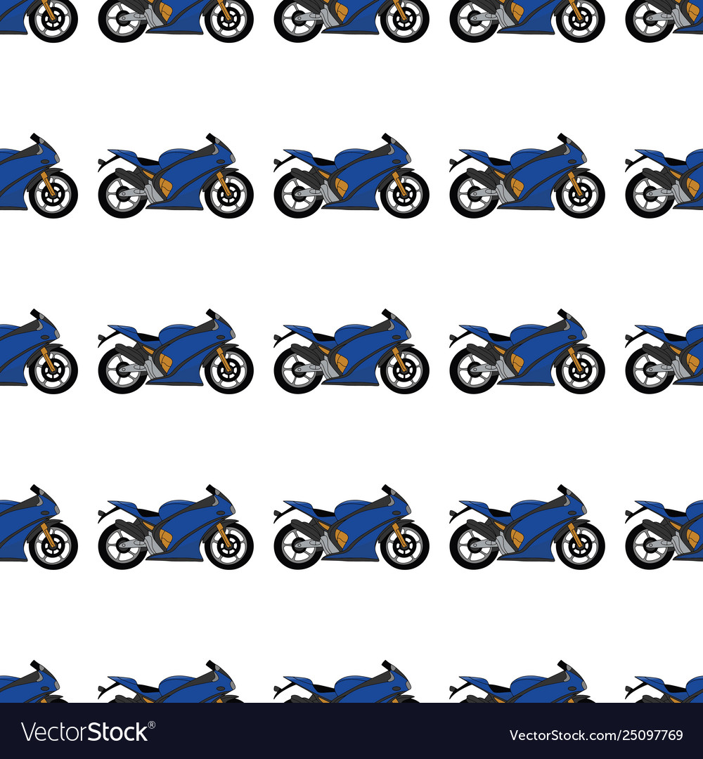 A motorcycle pattern Royalty Free Vector Image