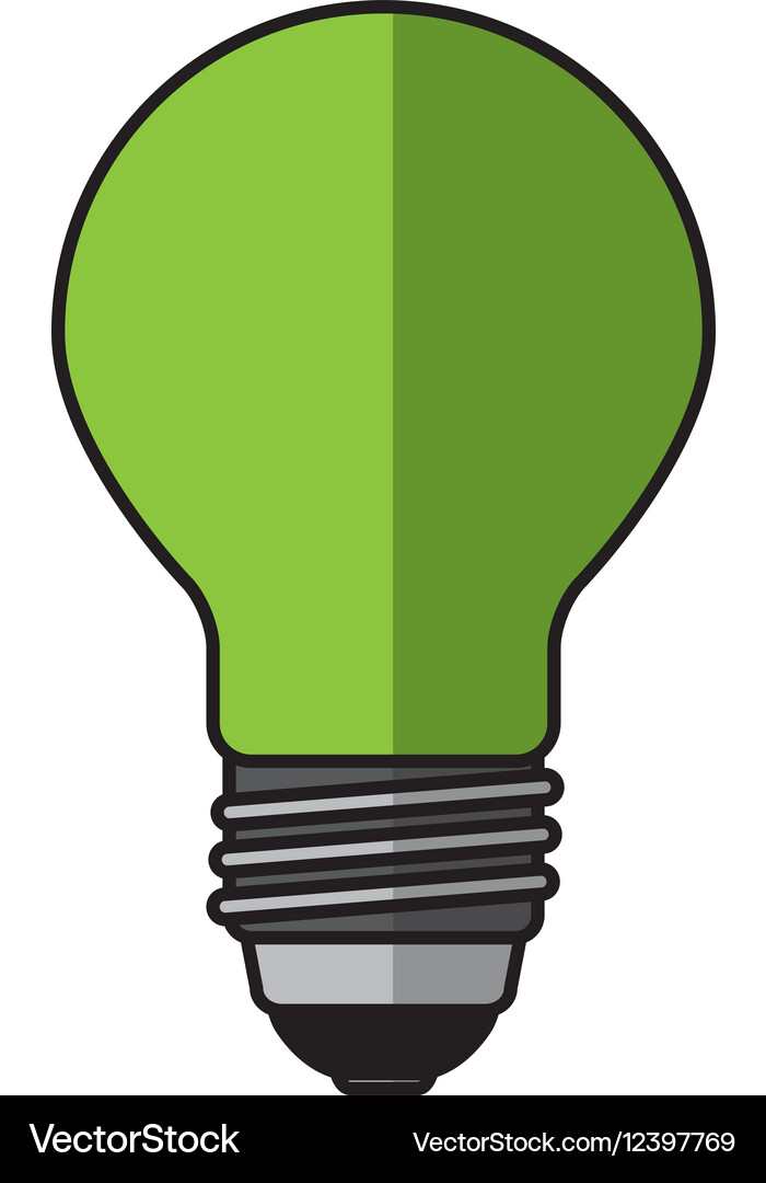 Save bulb isolated icon Royalty Free Vector Image