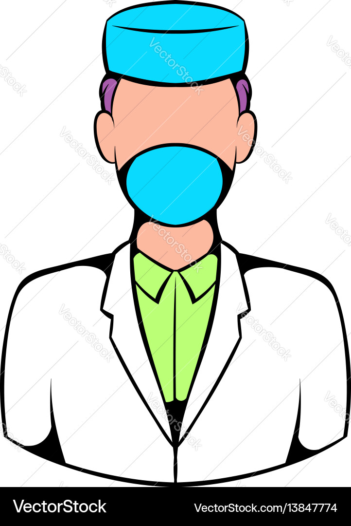 Doctor icon cartoon Royalty Free Vector Image - VectorStock