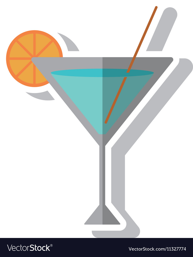 Isolated Summer Cocktail Design Royalty Free Vector Image