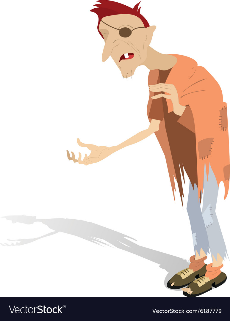 Beggar Royalty Free Vector Image - VectorStock