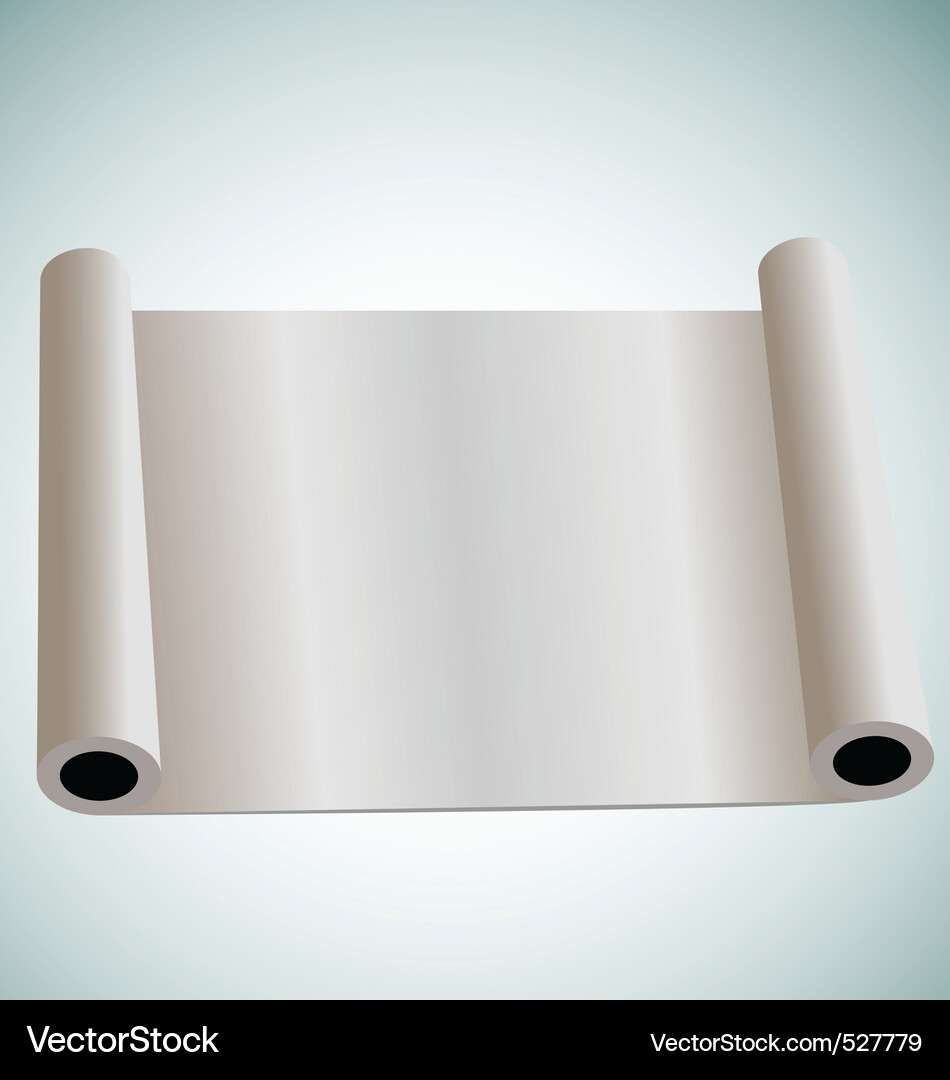 Blank Paper Roll Royalty Free Vector Image - VectorStock