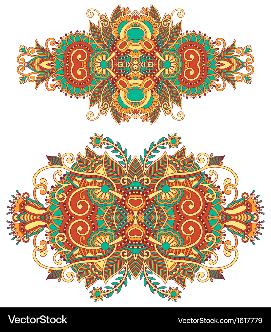 Floral adornment for your design Royalty Free Vector Image