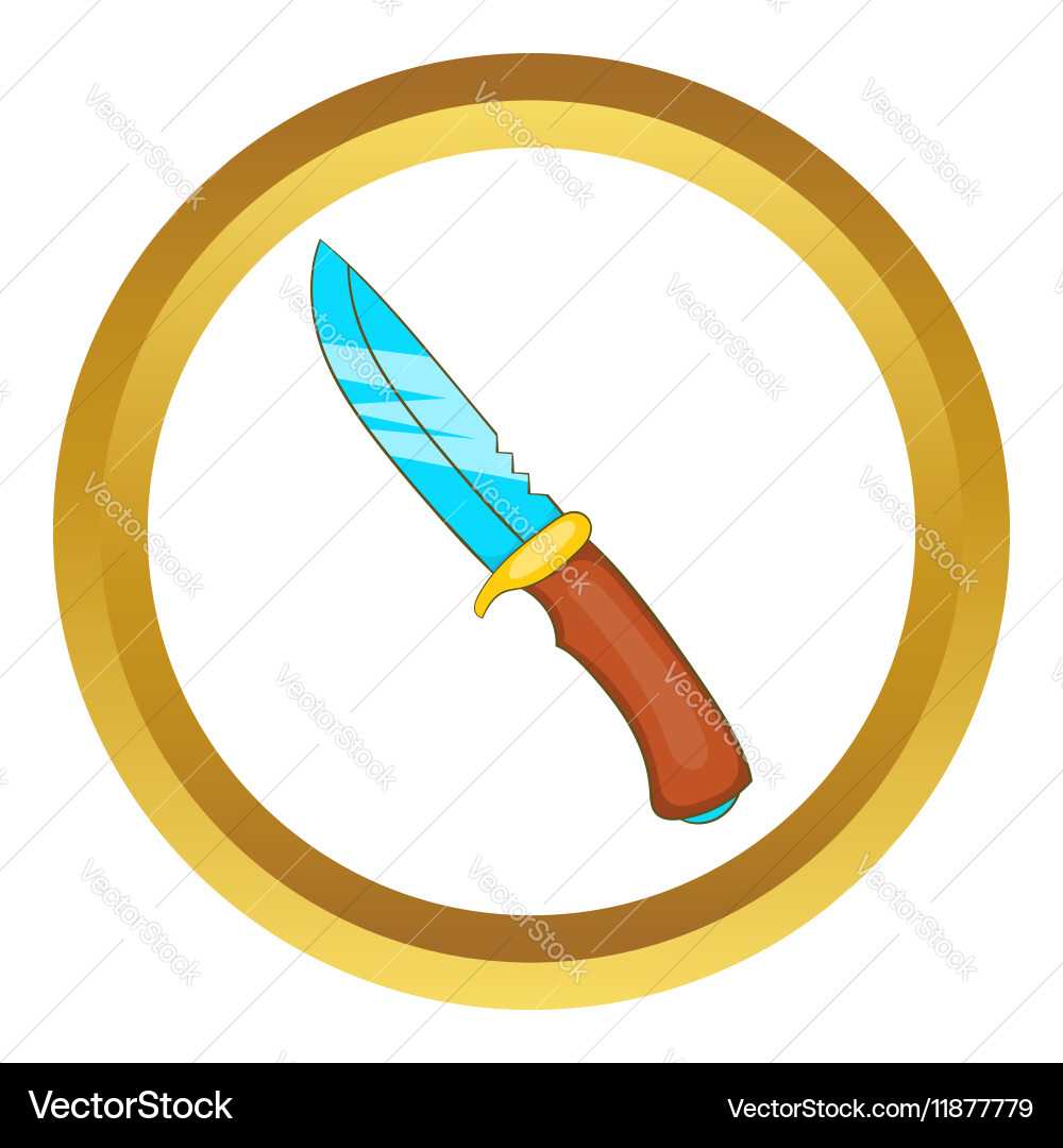 Hunting knife icon Royalty Free Vector Image - VectorStock