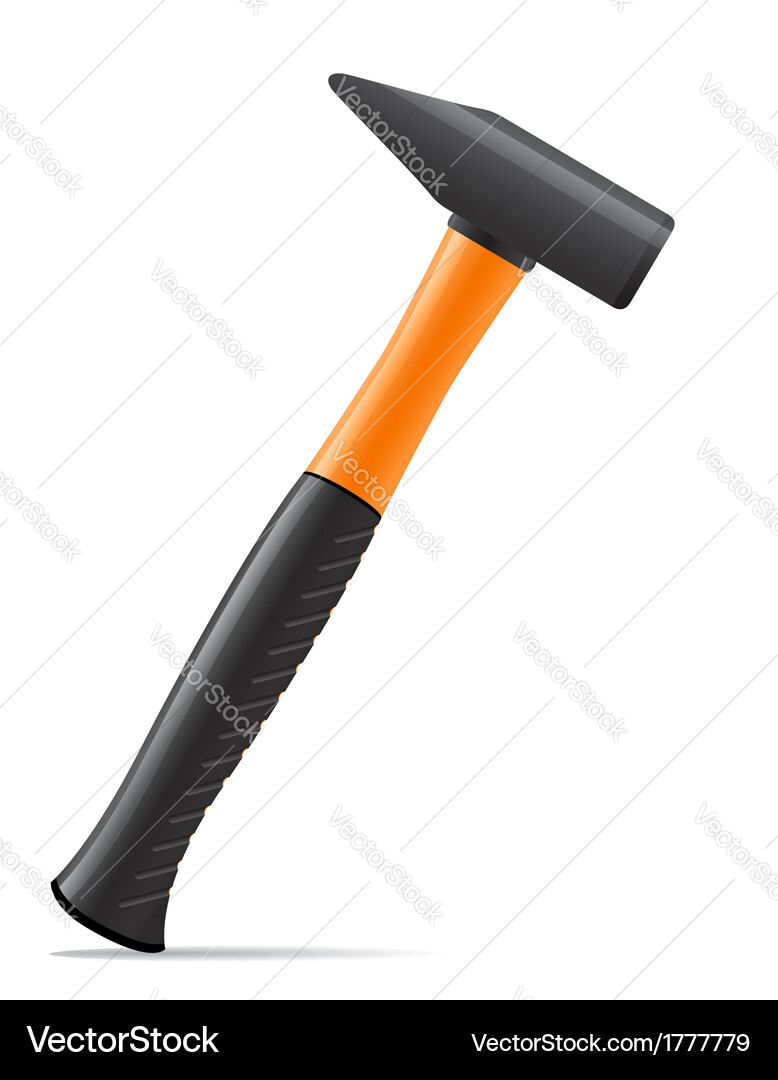 Tool hammer 02 Royalty Free Vector Image - VectorStock