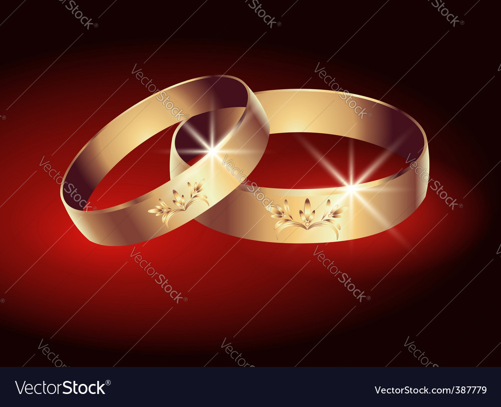 Wedding ring Royalty Free Vector Image - VectorStock