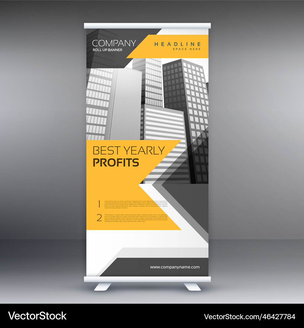 Abstract professional corporate business roll up Vector Image