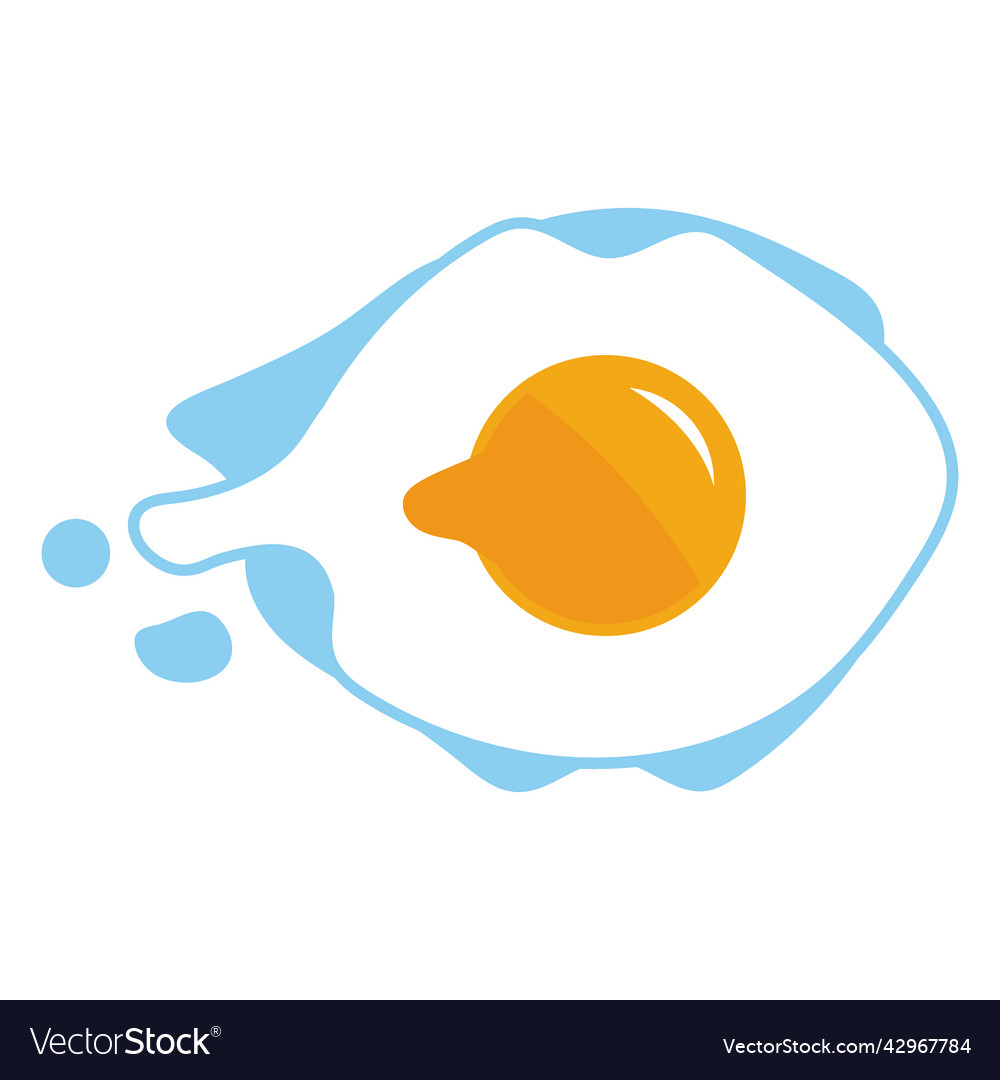 Fried egg logo Royalty Free Vector Image - VectorStock