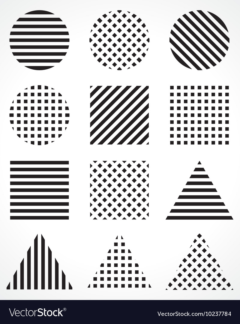 Geometric shapes abstract symbols Royalty Free Vector Image