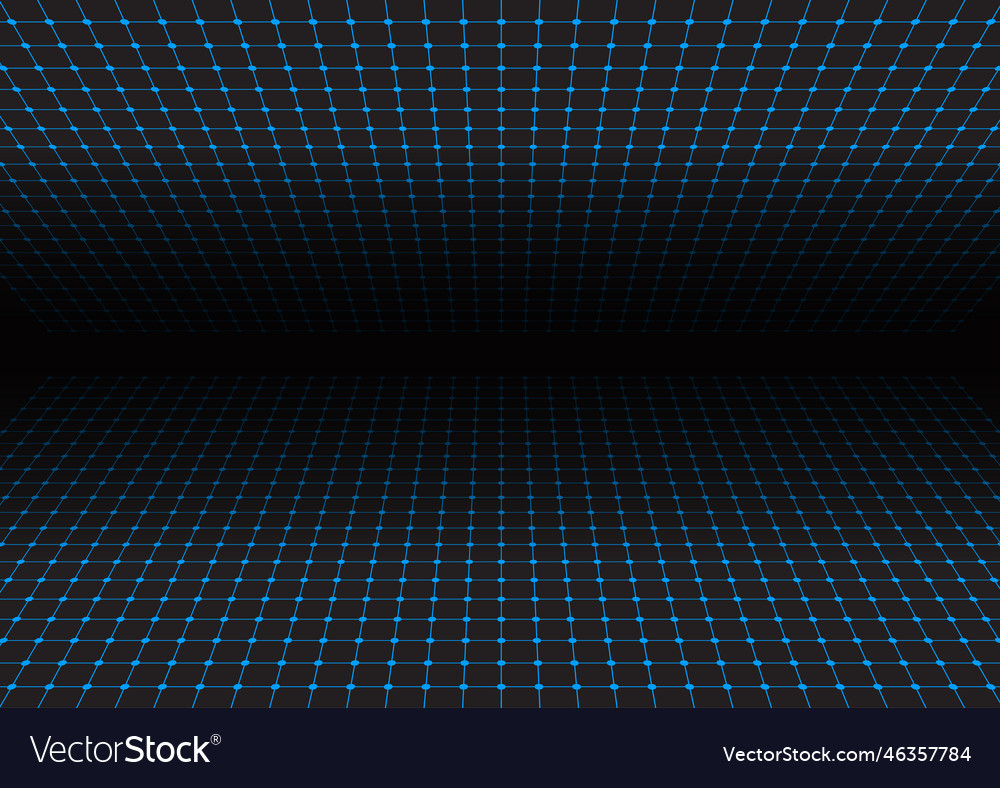 Perspective grid background Royalty Free Vector Image