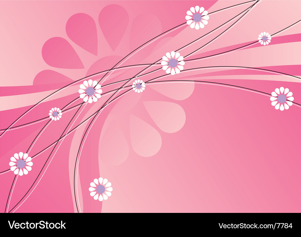 Spring pink background Royalty Free Vector Image