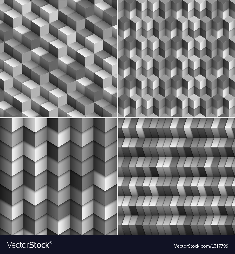 Monochrome blocks backgrounds Royalty Free Vector Image