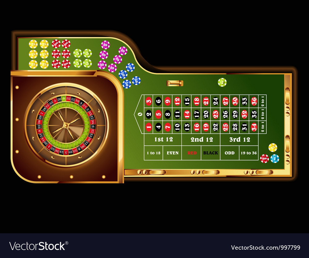 Roulette table Royalty Free Vector Image - VectorStock