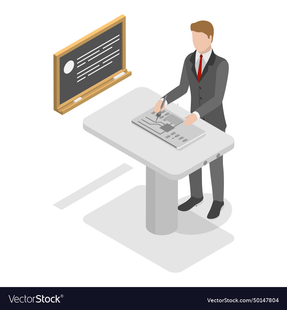 3d isometric flat Royalty Free Vector Image - VectorStock