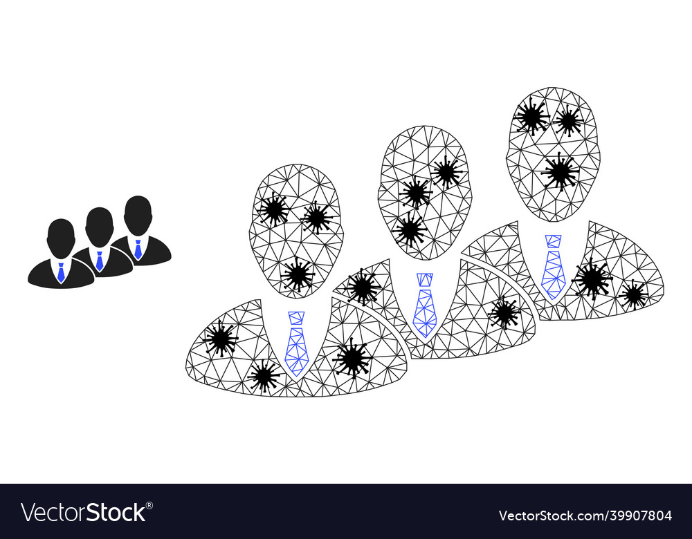 Polygonal mesh manager team pictograms Royalty Free Vector Polygonal mesh manager team pictograms Royalty Free Vector