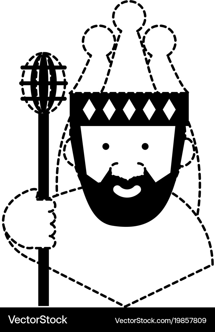 Cartoon king icon Royalty Free Vector Image - VectorStock