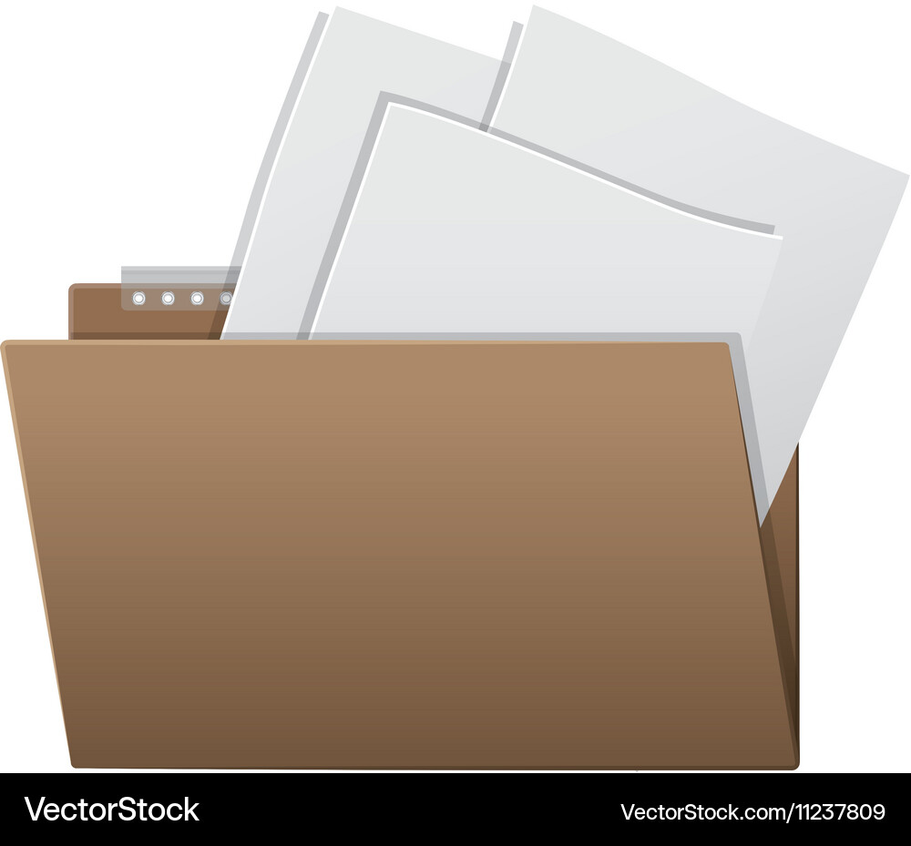 Document folder icon Royalty Free Vector Image