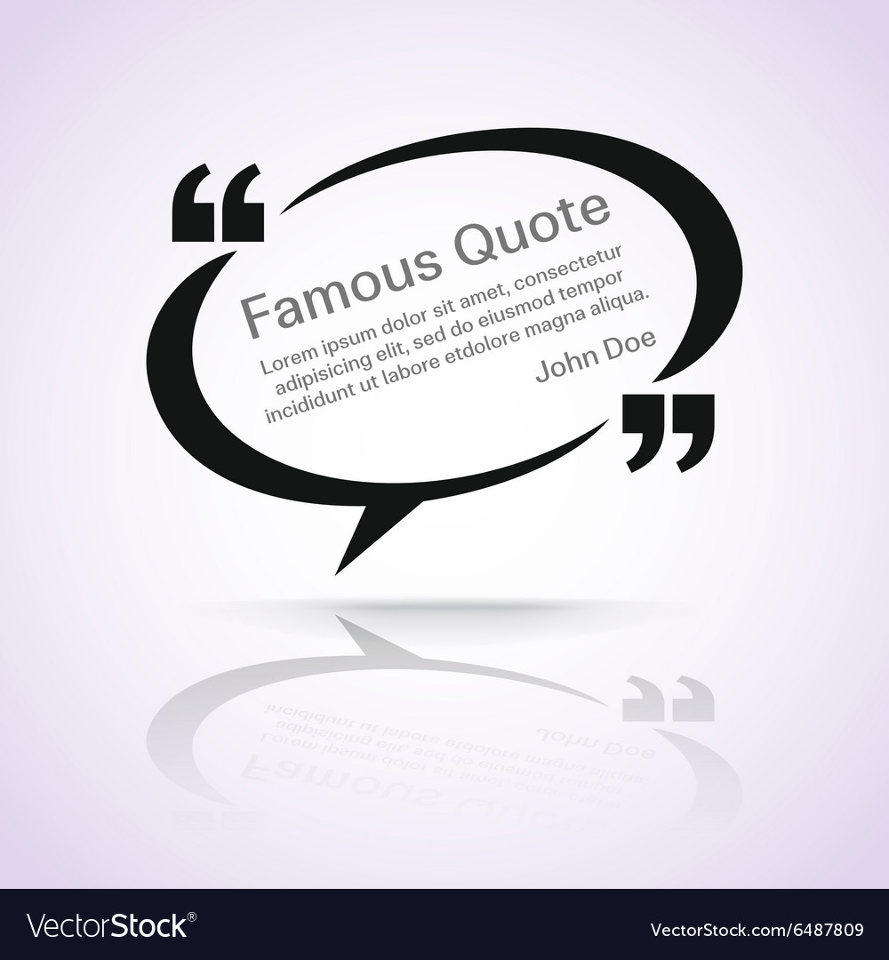 Quote border Royalty Free Vector Image - VectorStock