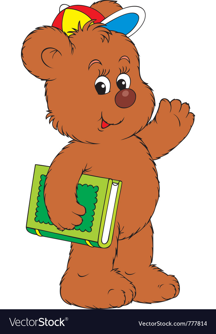 Bear reader Royalty Free Vector Image - VectorStock