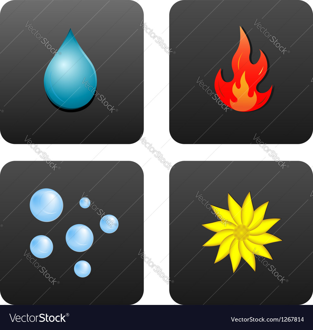 Four elements Royalty Free Vector Image - VectorStock