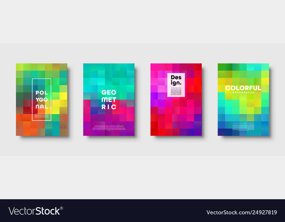 Polygonal abstract background with squares Vector Image