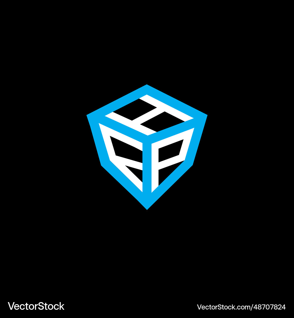 Hfp letter logo design simple and modern Vector Image