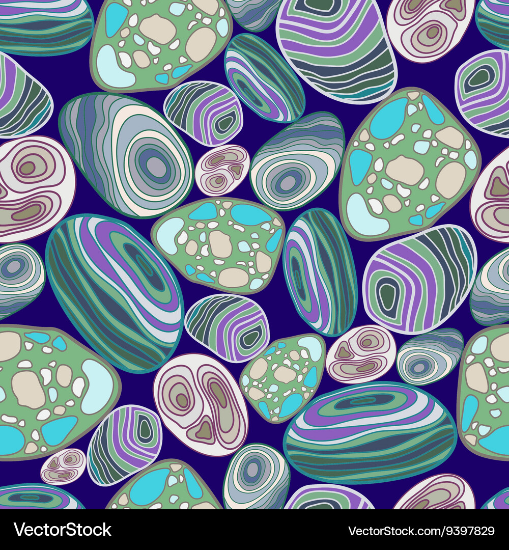 Pattern of stones in the cold coloring Royalty Free Vector