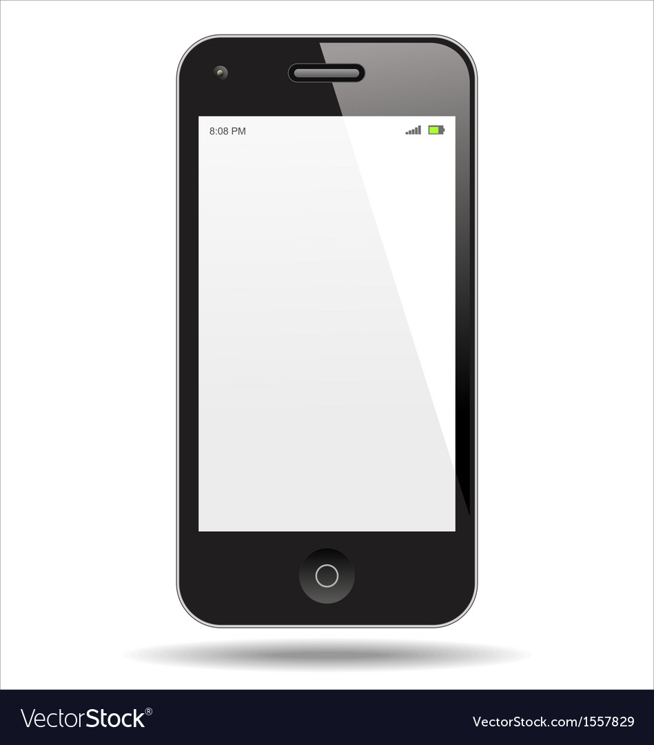 Realistic smart phone Royalty Free Vector Image