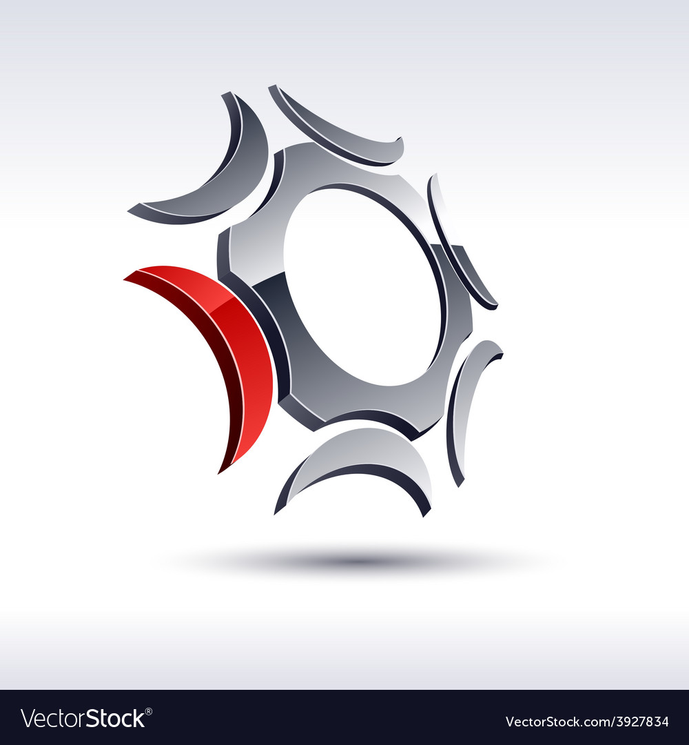 Abstract 3d icon Royalty Free Vector Image - VectorStock