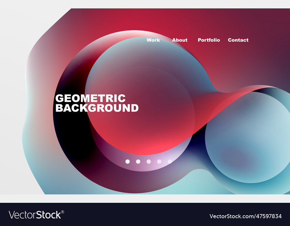 Abstract liquid background for your landing page Vector Image