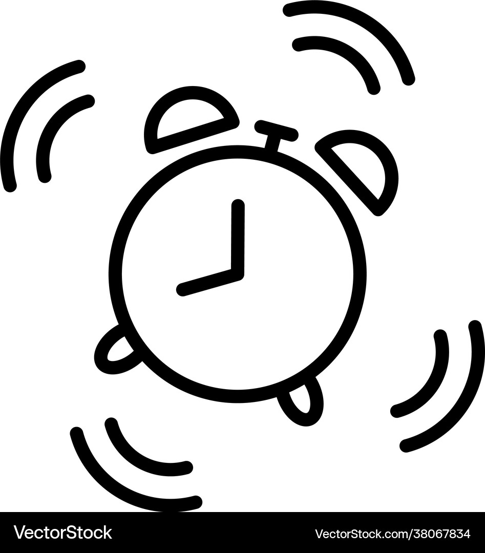 Alarm clock icon template Royalty Free Vector Image
