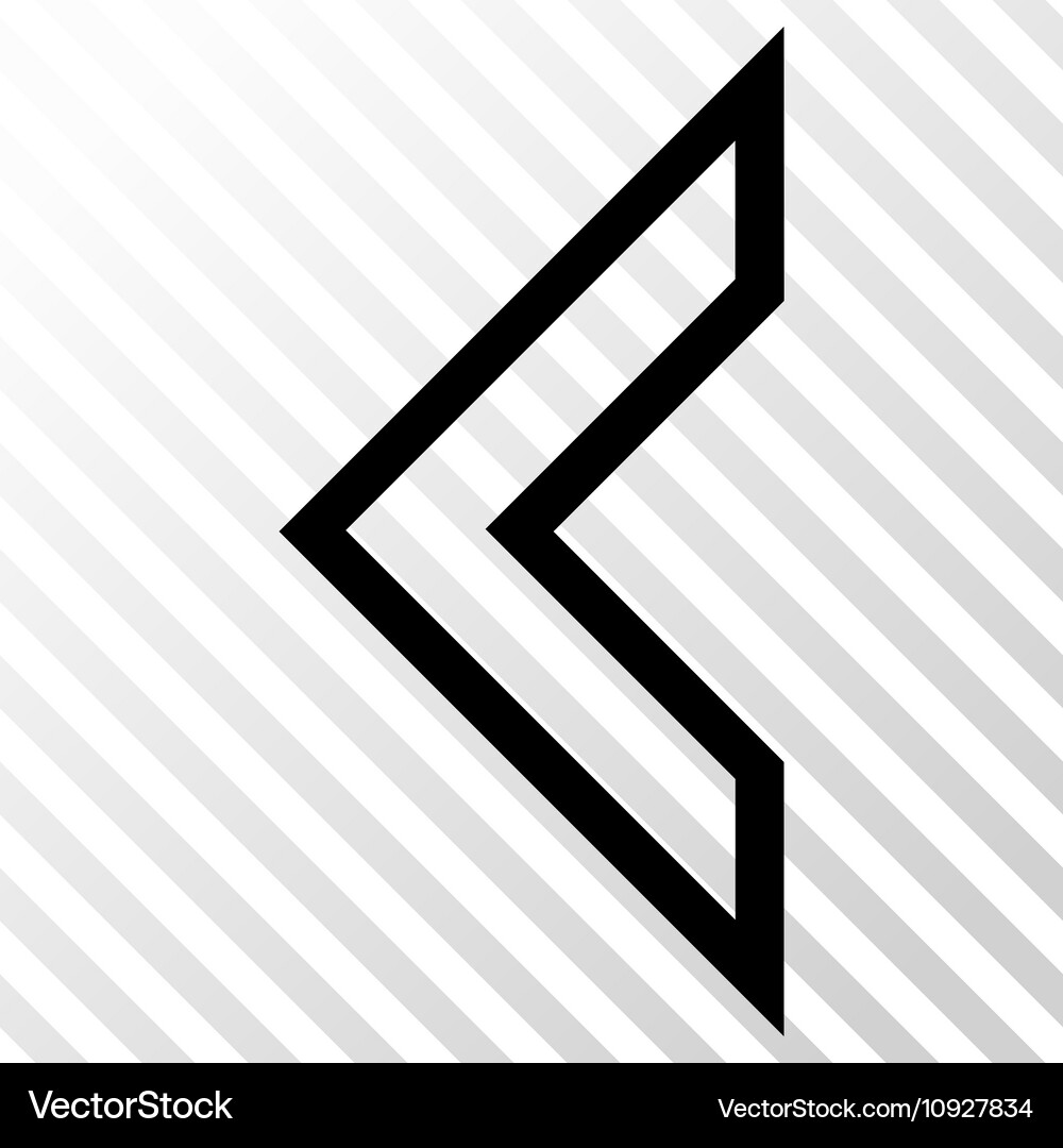 Arrowhead left icon Royalty Free Vector Image - VectorStock