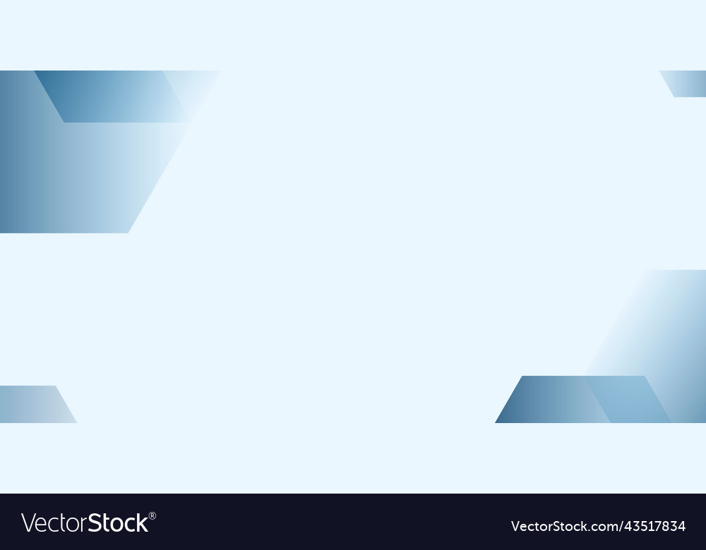 Simple Blue Gradient Background For Business Vector Image 
