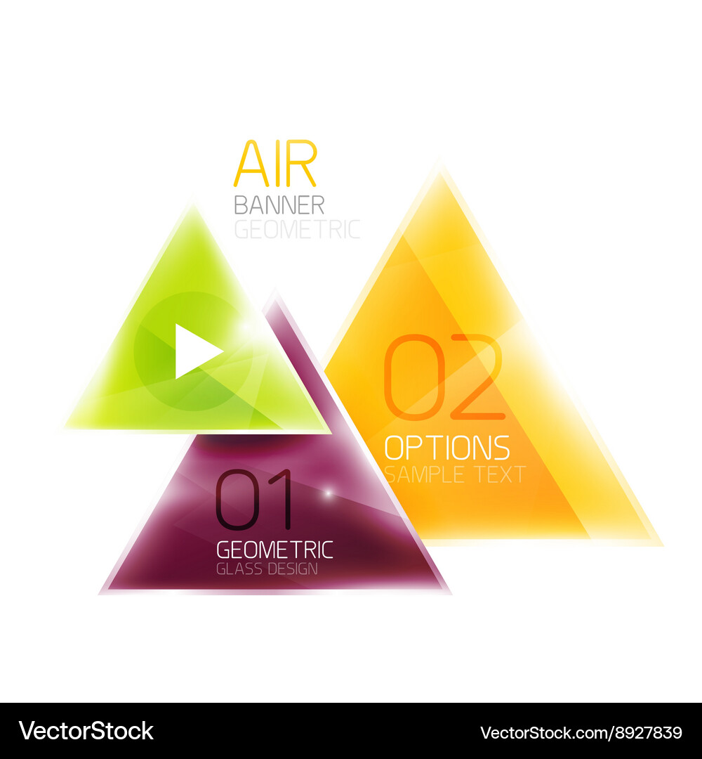 Air triangle abstract background Royalty Free Vector Image